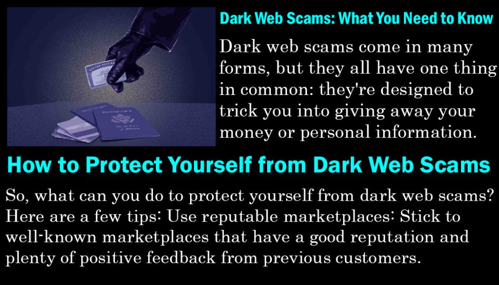 Don't Get Scammed How to Protect Yourself from Dark Web Scams
